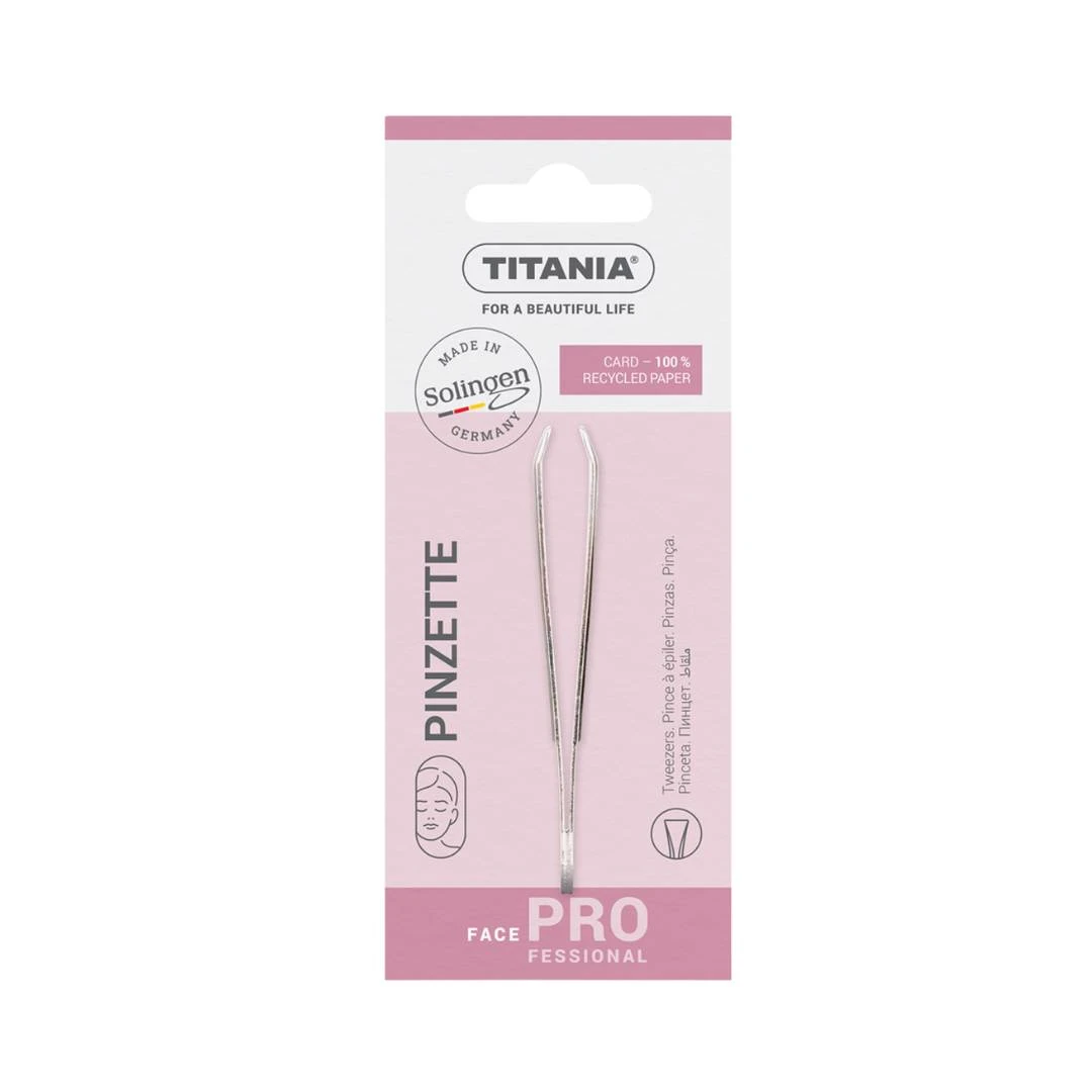 TITANIA® Uska Pinceta Ravna sa Pozlatom 1064
