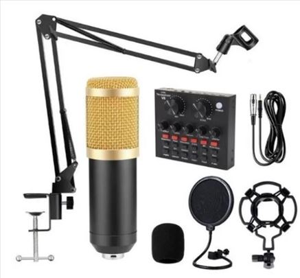 Studijski kondezatoski mikrofon BM800 sa miksetom