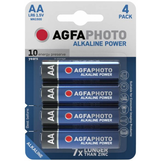 ALKALNA POWER BATERIJA PLAVA AA 1.5V B4 AGFAPHOTO