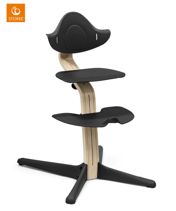 Stokke Nomi multifunkcionalna drvena stolica (hranilica) za decu Natural Black