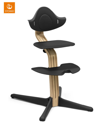 Stokke Nomi multifunkcionalna drvena stolica (hranilica) za decu Oak Black