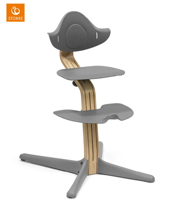 Stokke Nomi multifunkcionalna drvena stolica (hranilica) za decu Oak Grey