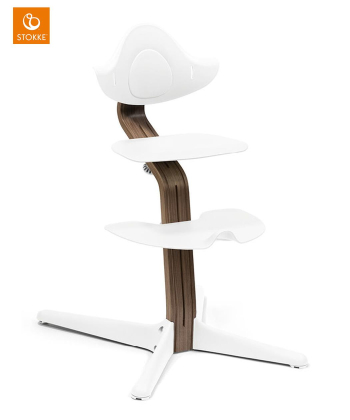 Stokke Nomi multifunkcionalna drvena stolica (hranilica) za decu Walnut White