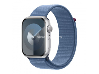 Apple Watch S9 GPS (MR9F3SE/A) 45mm Silver with Winter Blue Sport Loop pametni sat