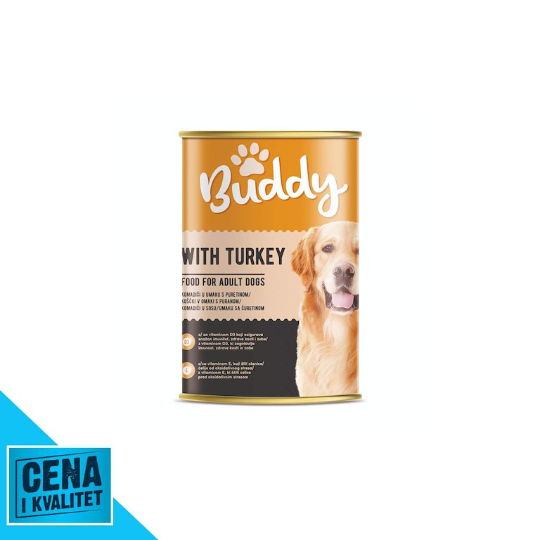 Buddy komadići u umaku ćuretina 1250g buddy