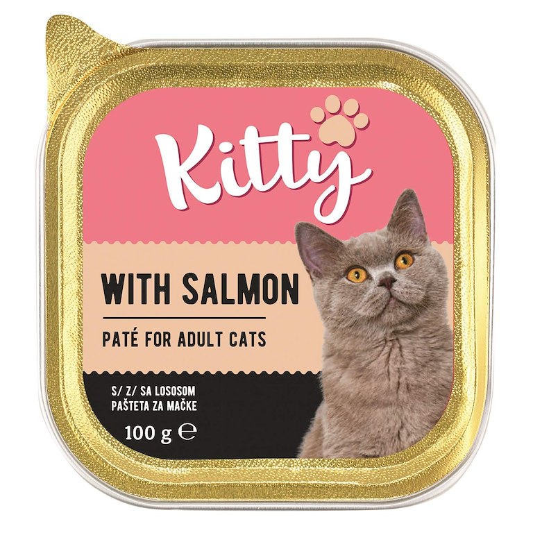Kitty pašteta za mačke losos 100g kitty