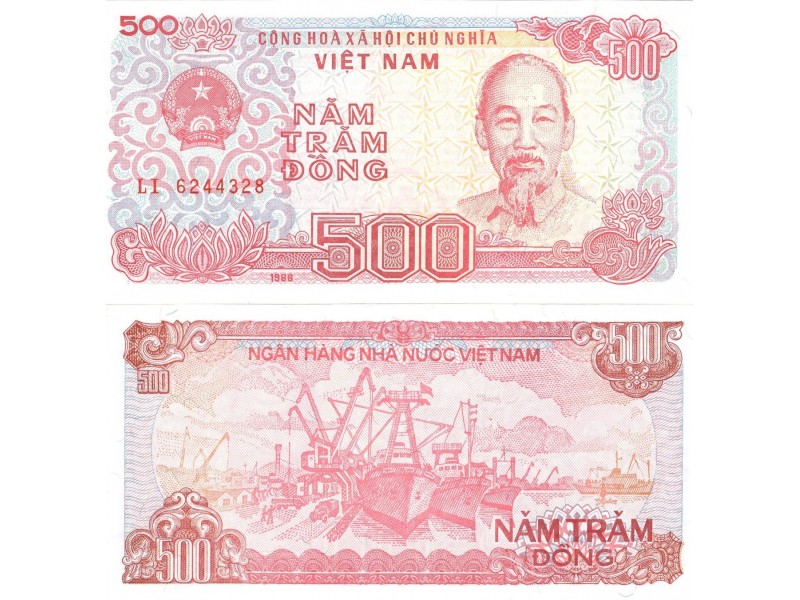 VIETNAM 500 Dong 1988 UNC, P-101