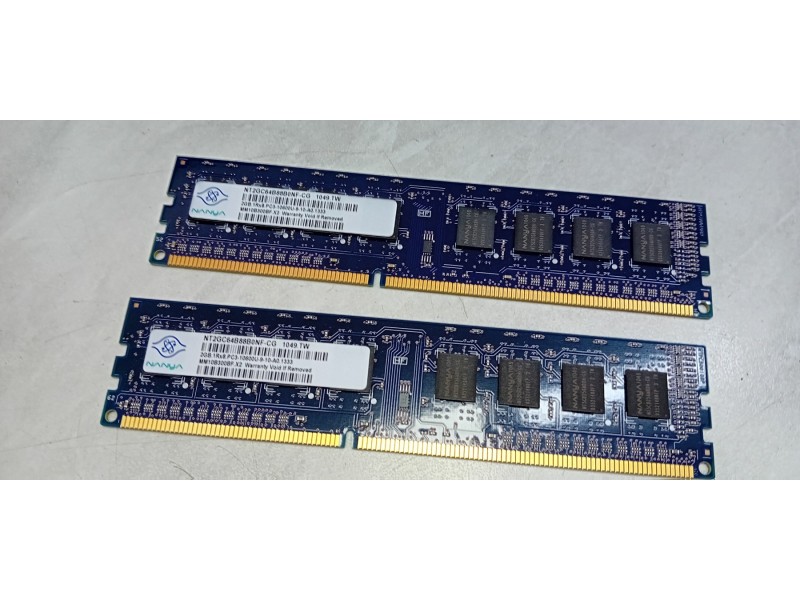 2x2gb ddr3 nanya 1333mhz ispravne