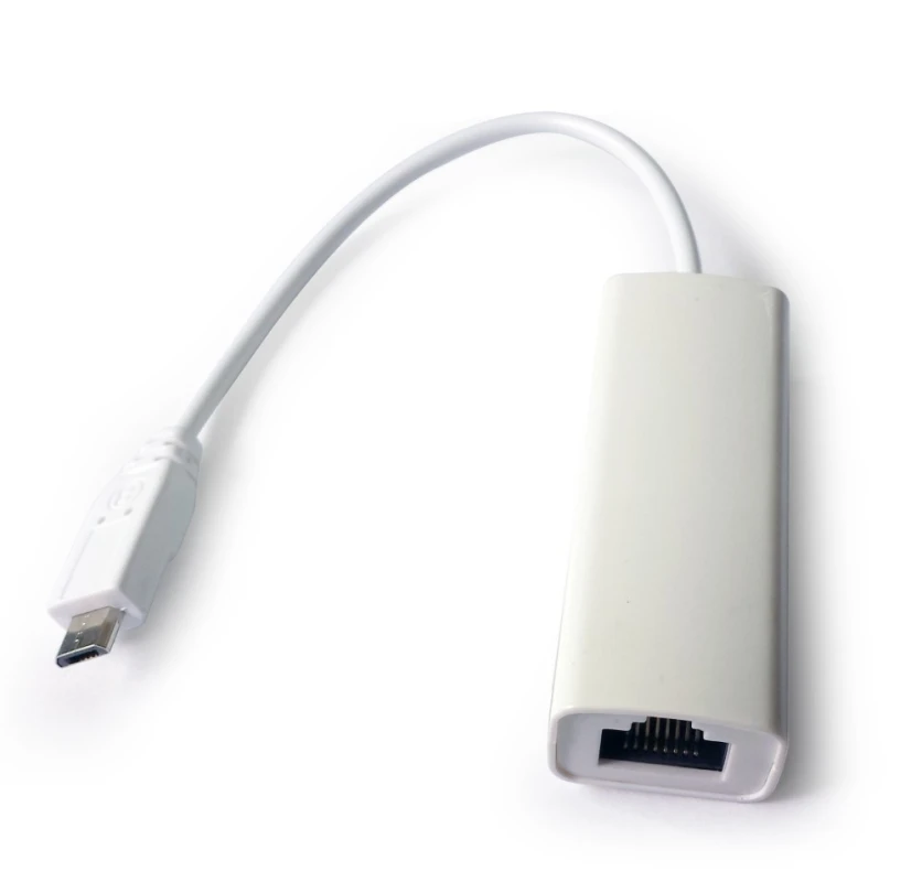 Gembird (NIC-mU2-01) adapter Micro USB (muški) na LAN (ženski) beli