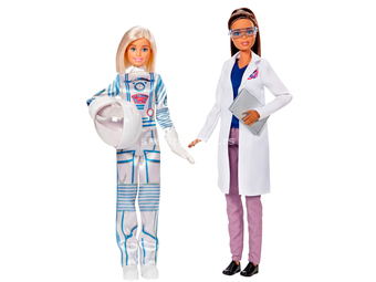 Lutka set Barbike Astronaut i naučnica FCP65 Barbie 19852