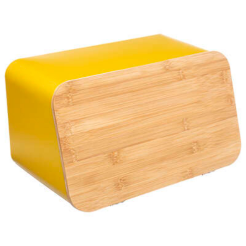 Five kutija za hleb i daska za sečenje, žuta