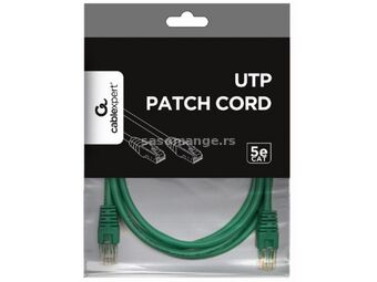 GEMBIRD PP12-1M/G Mrezni kabl/ CAT5e UTP Patch cord 1m green