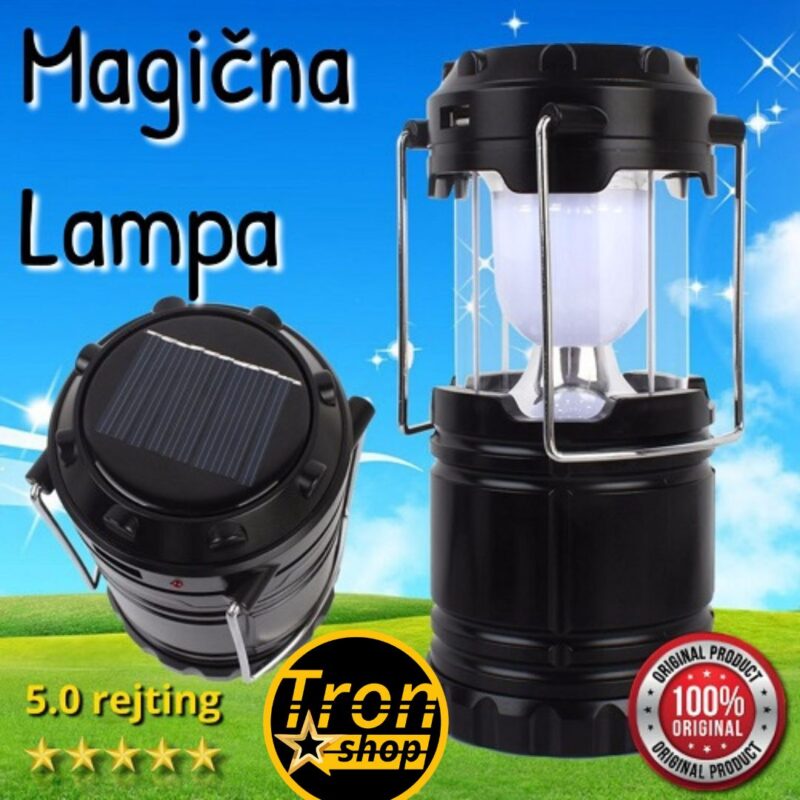 Punjiva lampa 6u1-idealna za bašte i kampovanja