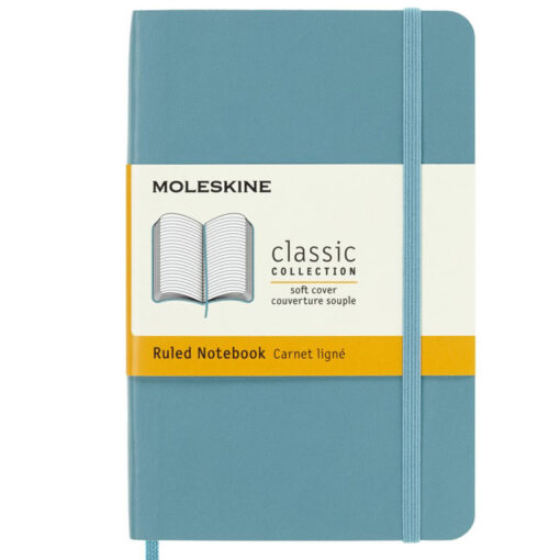 Rokovnik Notes POCKET PLAIN A6, SOFT COVER dikto REEF BLUE, Moleskine