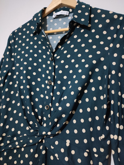 ZARA POLKA DOT HALJINA OD VISKOZE