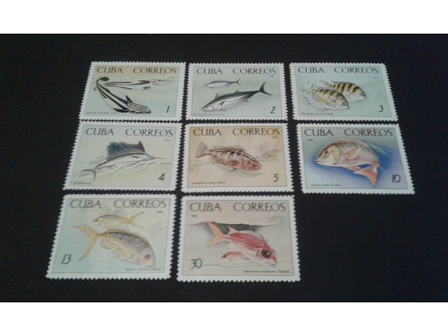 Kuba nacionalni akvarijum serija iz 1965. god.