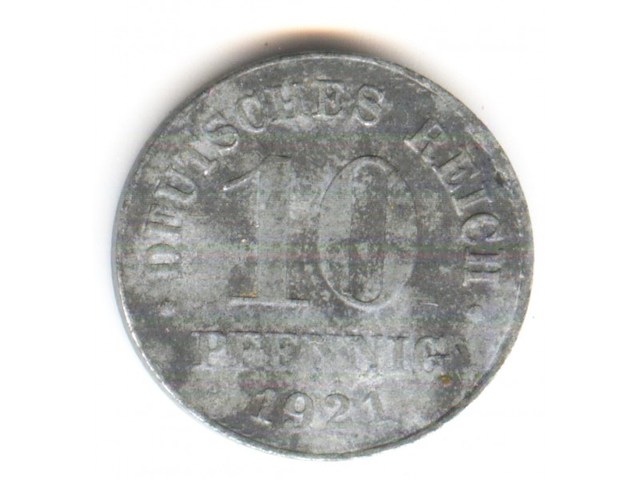 Nemacka 10 pfennig 1921