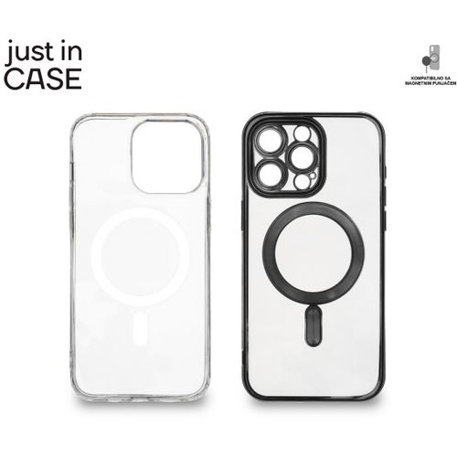 2u1 Extra case MAG MIX paket CRNI za iPhone 15 Pro Max