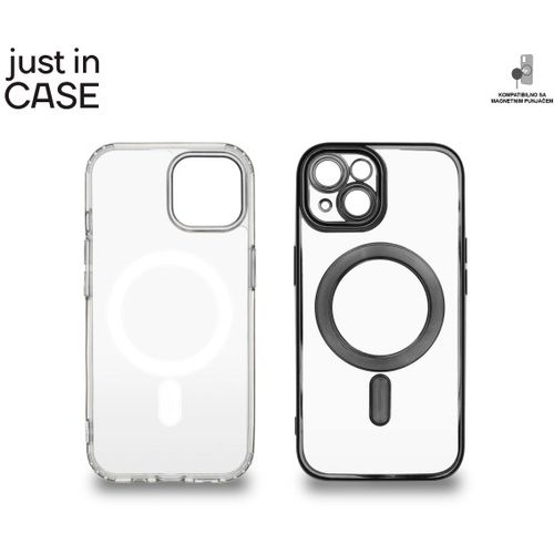 2u1 Extra case MAG MIX paket CRNI za iPhone 15