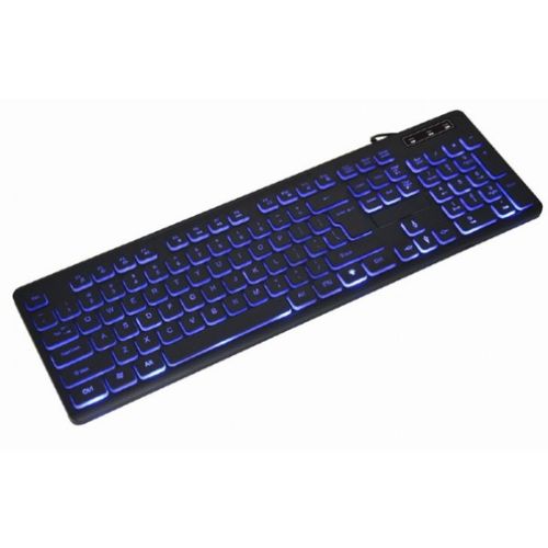 KB-UML3-02 Gembird LED multimedijalna tastatura sa pozadinskim osvetljenjem, US layout USB