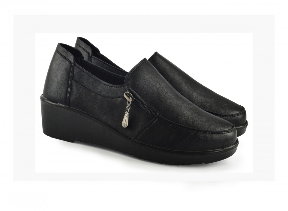 Ženske cipele na platformu 735CR crne