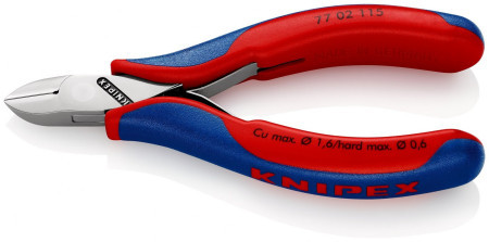 Knipex klešta za bočno sečenje za elektroniku 115 mm ( 77 02 115 )