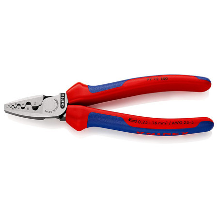 Knipex klešta za krimpovanje hilzni (kablovskih završetaka) 180mm ( 97 72 180 )