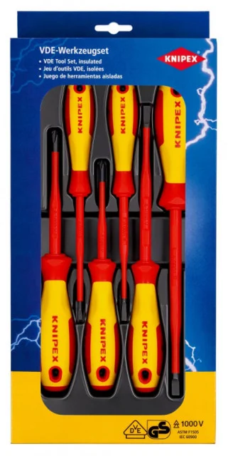 Knipex set izolovanih odvijača 1000V 6 delova ( 00 20 12 V02 )