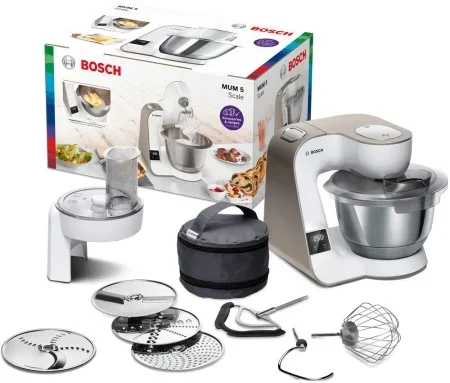 Bosch sa posudom/1000W/integrisana vaga/bela mikser ( MUM5XW10 )