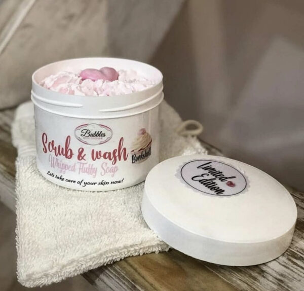 Scrub & Wash Whipped Fluffy Soap