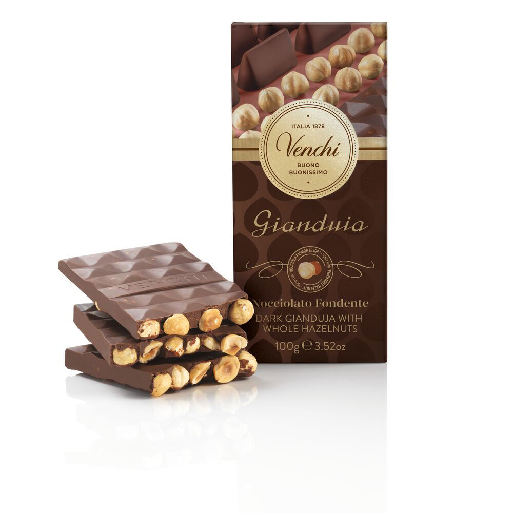 Venchi Dark Gianduia Hazelnut bar 100g