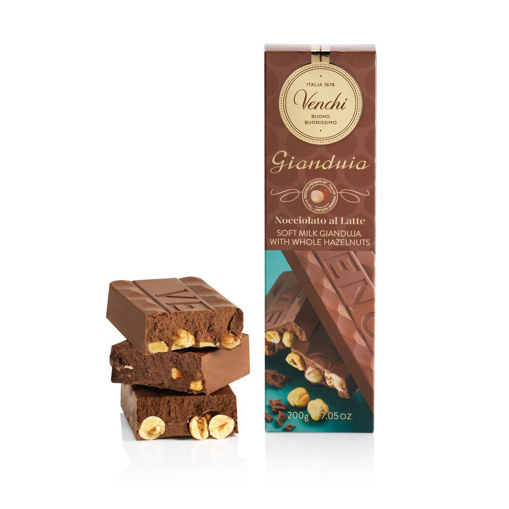 Venchi Gianduia with Hazelnuts soft bar 200g