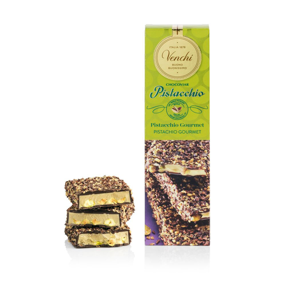 Venchi Chocoviar Pistachio soft bar 200g