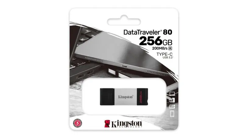 KINGSTON USB memorija DataTraveler 80 DT80/256GBUSB-C srebrna