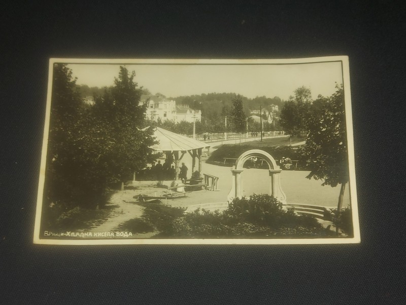 Stara razglednica Vrnjci hladna kisela voda 1938