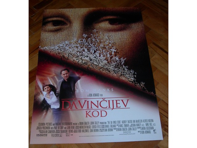 Da Vinčijev kod (Tom Hanks) - filmski plakat