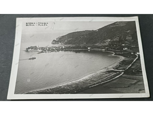 Razglednica Budva plaža- 1930 te...