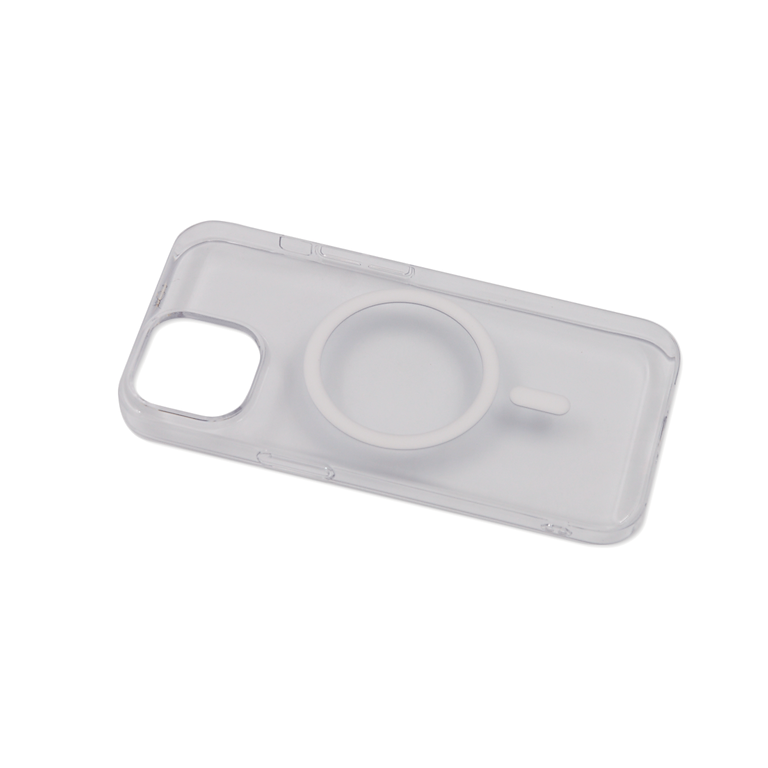 TPU SILHOUETTE MAGSAFE for iPhone 15 (6.1") bela
