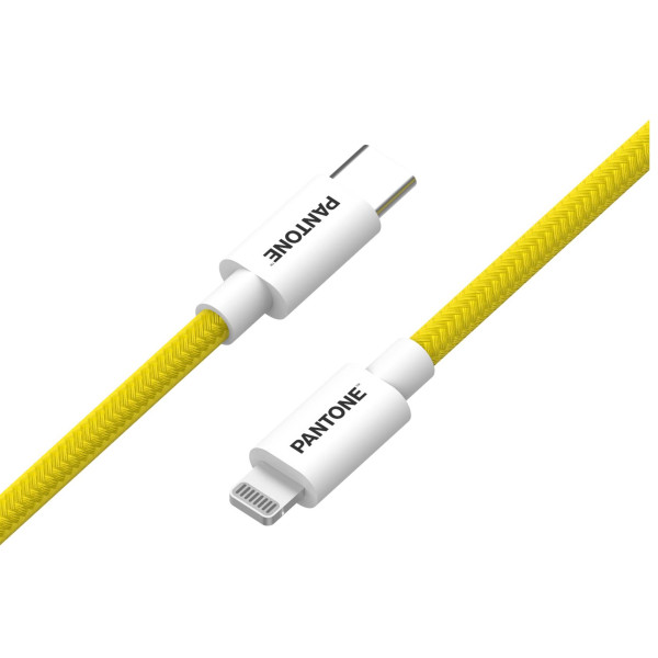 PANTONE usb kabl za telefon USB-C na Lightning u ŽUTOJ boji