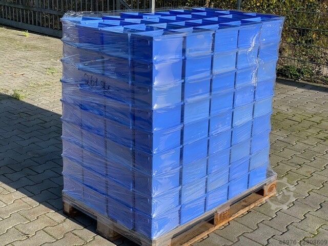 Stacking transport box Stacking box Crate
SSI Schäfer Typ: 14/6-4 /261 Stück/ blau Außenabm.: 210 x 150 x 123 mm (BxTxH)