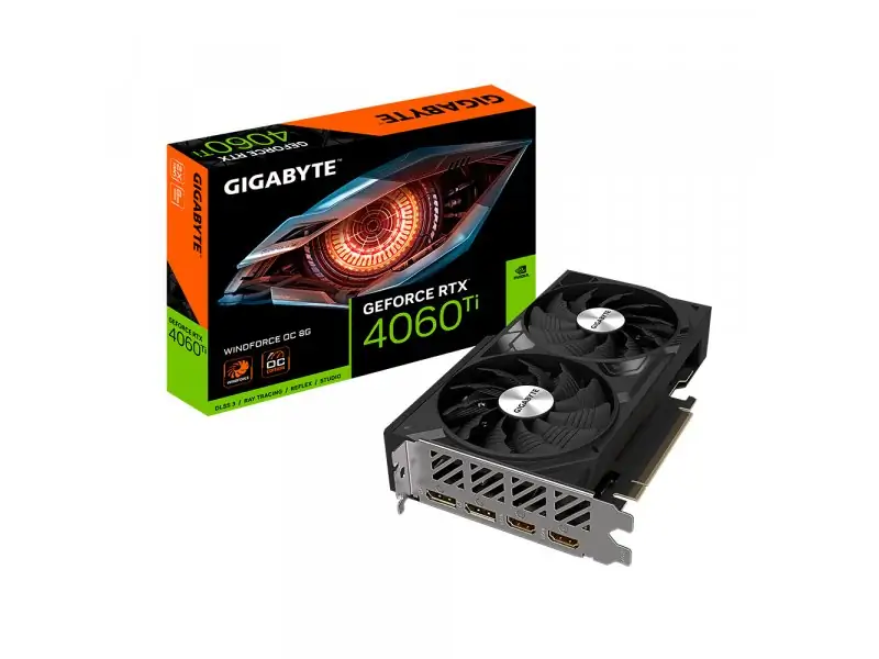 GIGABYTE GEFORCE RTX4060TI WINDFORCE OC (GV-N406TWF2OC-8GD) GRAFIČKA KARTICA 8GB GDDR6 128BIT