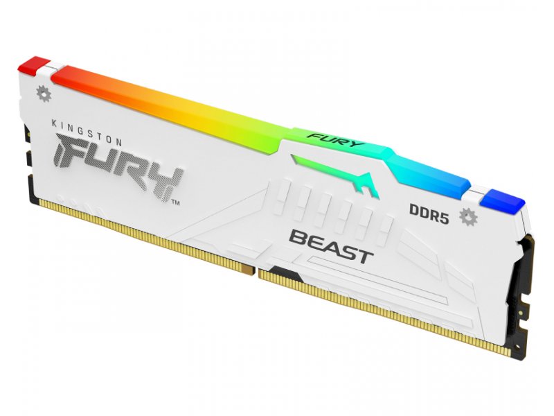 KINGSTON DIMM DDR5 16GB 6000MT/S KF560C40BWA-16 FURY BEAST WHITE RGB XMP