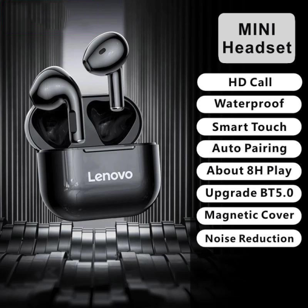 Bluetooth slusalice Lenovo Live Pods LP40 crne