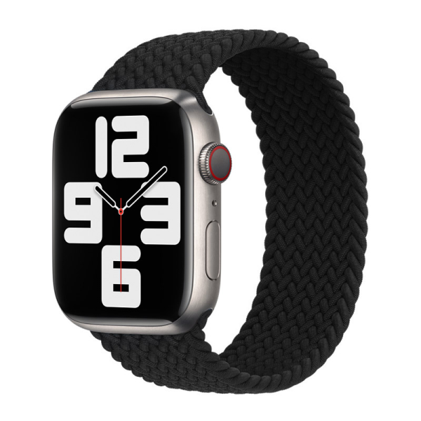 Apple Watch Braided Solo Loop black L 42/44/45mm