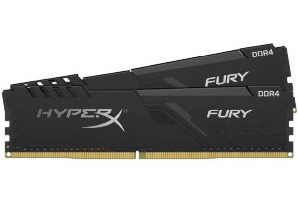 Memorija KINGSTON HX426C16FB4K2 32 32GB(2x16GB) DIMM DDR4 2666MHz HyperX Fury crna