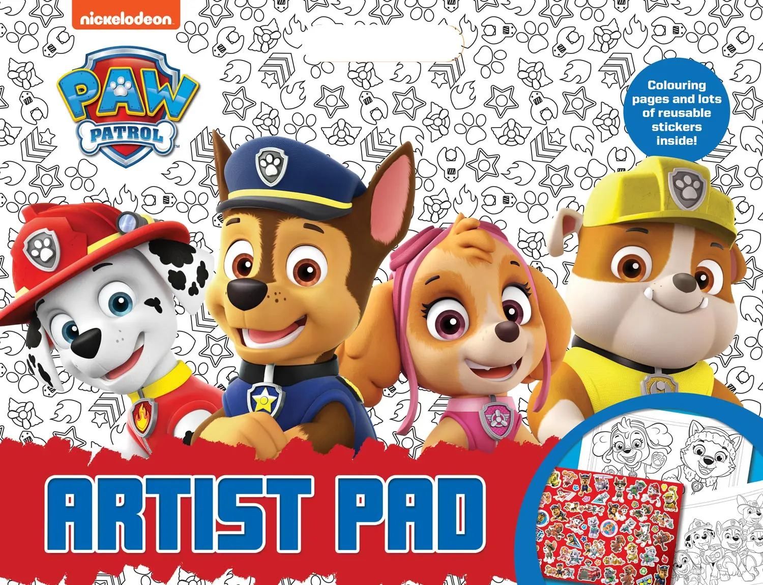 Paw Patrol Giga blok za bojenje sa nalepnicama