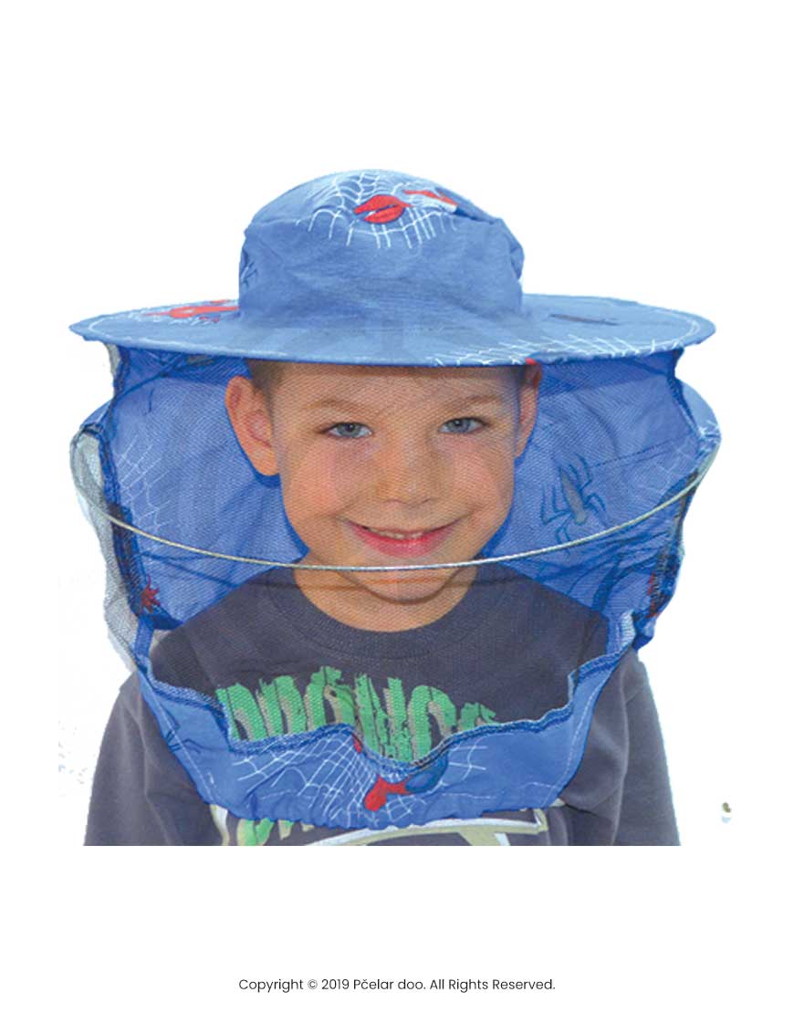 82180 - Dečiji pčelarski šešir (plavi-rozi)