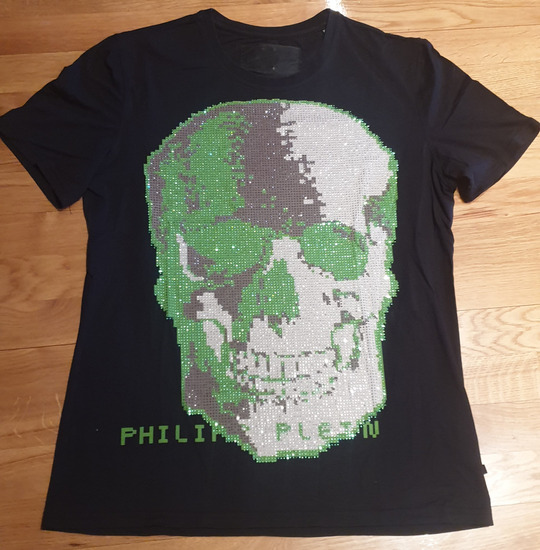 PHILIPP PLEIN crna sa cirkonima L ili XL