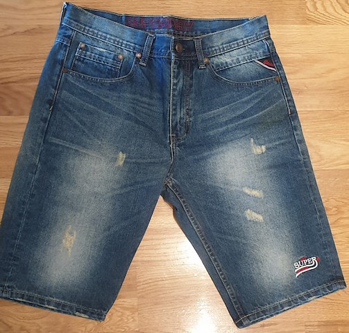 SUPERDRY bermude teksas struk 41 cm