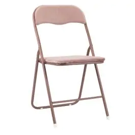 Sklopiva stolica VOEL baršun roze